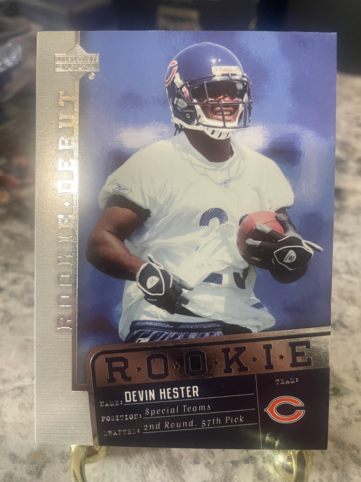 2006 Upper Deck DEVIN HESTER Rookie Debut CHICAGO BEARS Rc #118 Miami ...
