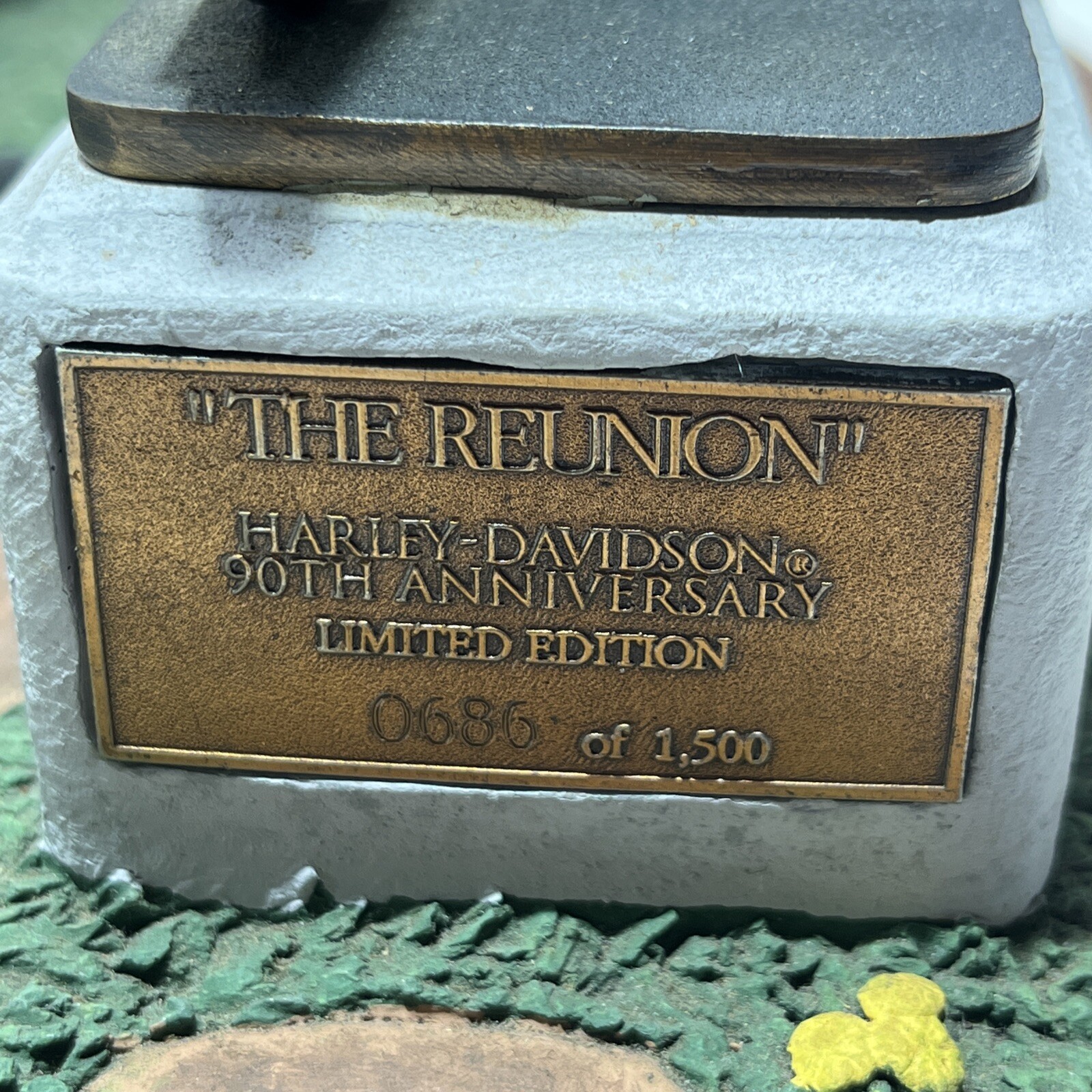 Harley-Davidson Vintage “The Reunion” Grey Ghost Fatboy Statue Figurine ...