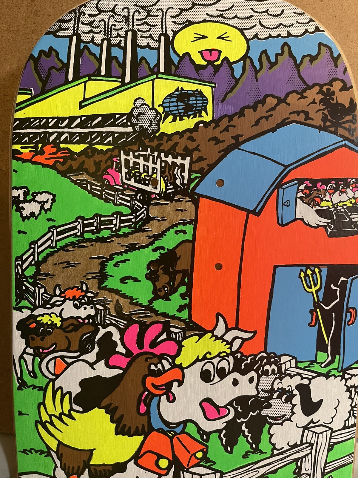 World Industries Prime Wood LA Mike Vallely Barnyard Skateboard Deck ...