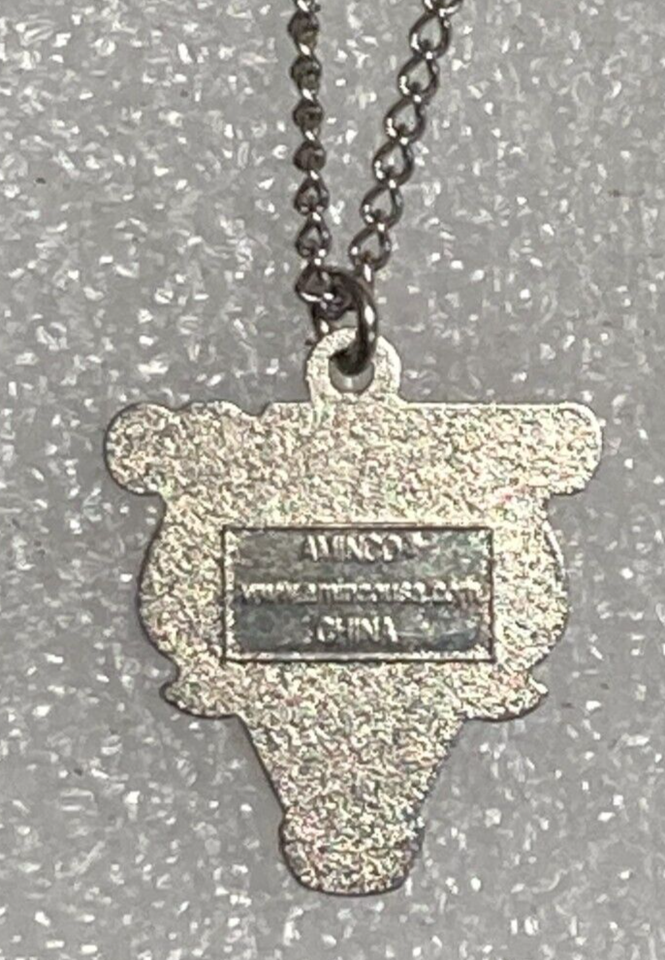 NBA Chicago Bulls Basketball Aminco Team Logo Metal Chain & Pendant 18 ...