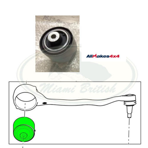 LAND ROVER FRONT LOWER CONTROL ARM BUSHING x1 RANGE DISCOVERY RR SPORT ...