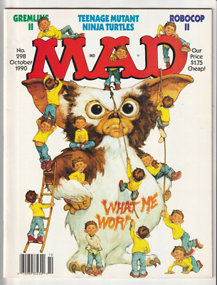 MAD MAGAZINE # 298 1990 HUMOR COMICS GREMLINS II TEENAGE MUTANT NINJA ...