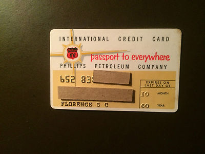 Phillips 66 Petroleum Company 1960 Vintage Collectors Credit Card | eBay