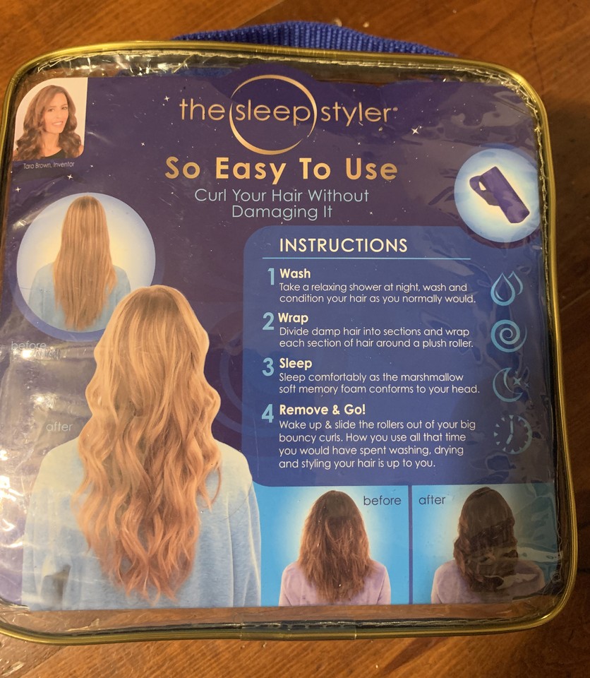 Sleep styler- Heat Free Curling (12 3” Rollers) Mini For Short/Fine ...