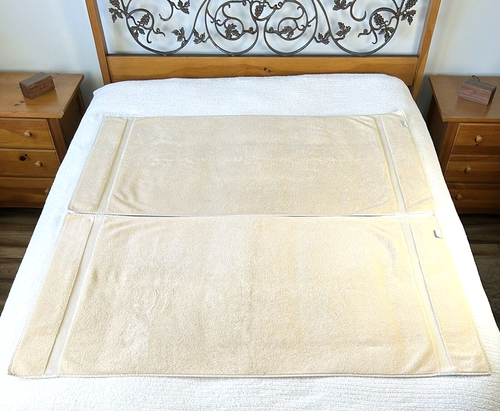 RH Restoration Hardware 100% Cotton 2 Standard Bath Towels Golden Tan ...