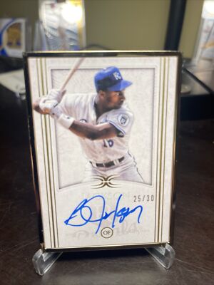 2017 TOPPS DEFINITIVE BO JACKSON GOLD FRAMED AUTOGRAPH #ED 25/30 | eBay