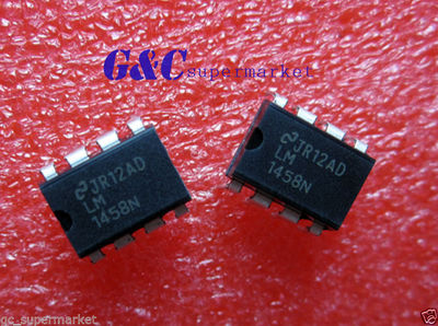 50PCS LM1458N IC OP AMP DUAL 8-DIP D6 Good quality A2TM | eBay