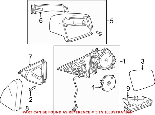 Genuine OEM Door Mirror Housing for Mercedes 21281067009040 | eBay