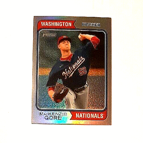 2023 Topps Heritage Chrome SILVER Refractor #23 MacKenzie Gore #344/374 ...