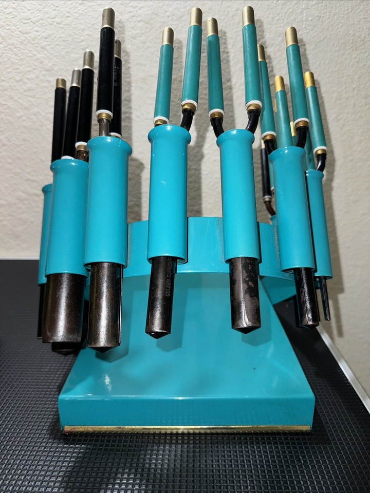 Vintage Golden Supreme Heat Exxpress Turquoise, Styling Stove Kit 14 ...