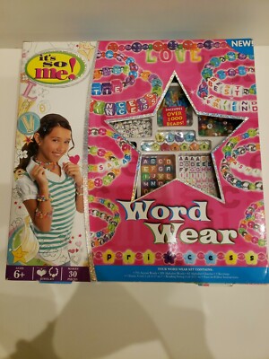 It's So Me! Word Wear Personalized Jewelry Craft Set Kids Bead Bracelet ...
