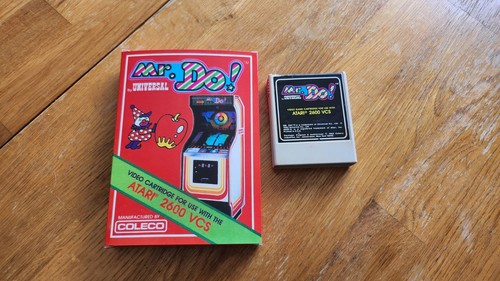 Mr. Do! Atari 2600 VCS Video Game Cart With Reproduction Box Coleco ...