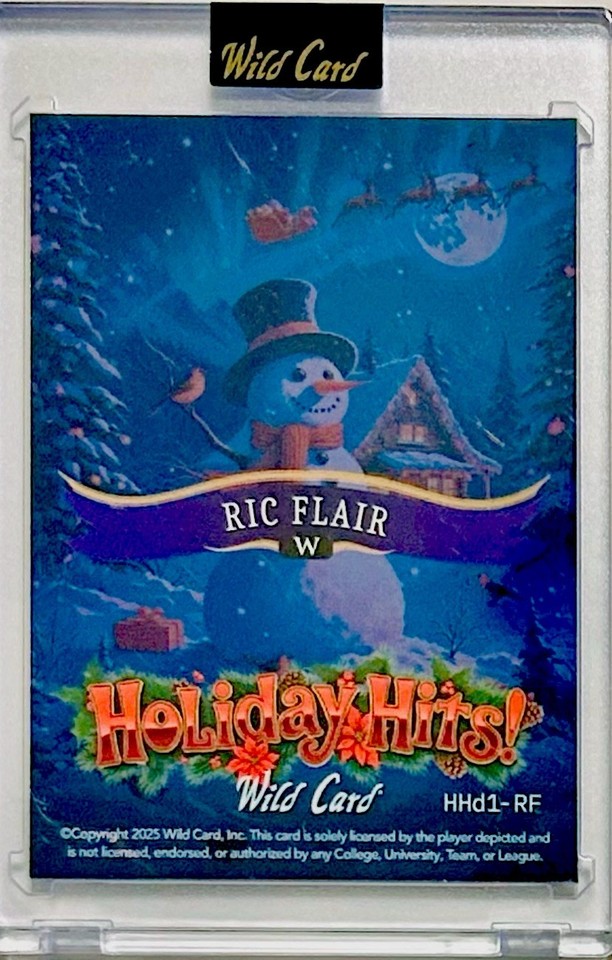 2025 Wild Card Holiday Hits Merry Christmas Ric Flair 1/3 Rainbow Oil ...