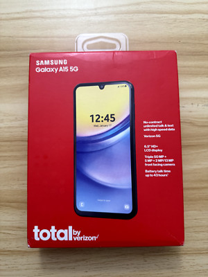 Samsung Galaxy A15 5G 128GB (S156V) Dark Blue TracFone Locked | eBay