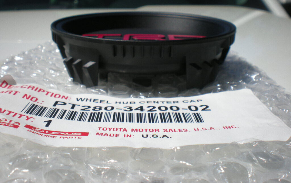 2019-2022 Toyota Tundra TRD PRO Black/Red OEM Center Cap PT280-34200-02 ...