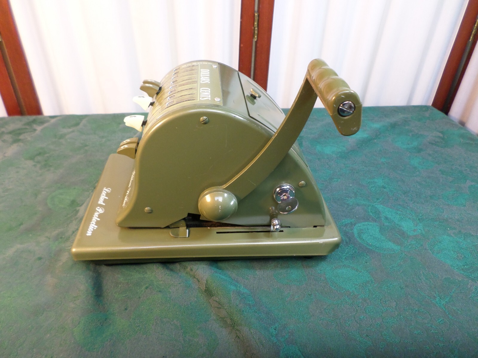 Vintage Paymaster Ribbon Writer Check Writer w/Key Lock Protection ...