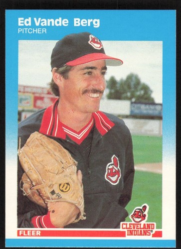 1987 Fleer Update Baseball Card Ed Vande Berg #U-120 Cleveland Indians ...