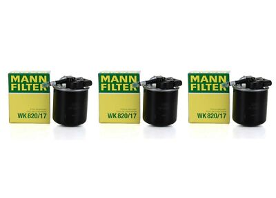 Mann Set of 3 Fuel Filters for Mercedes W204 X204 S204 W212 V212 S212 ...