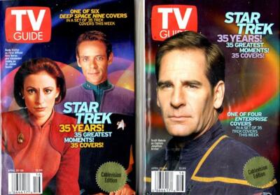 TV GUIDE 2002 - STAR TREK ENTERPRISE & DEEP SPACE NINE COLLECTOR COVERS ...