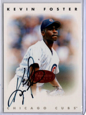 1996 Leaf Signature Series Baseball Bronze Kevin Foster AUTO CUBS | eBay