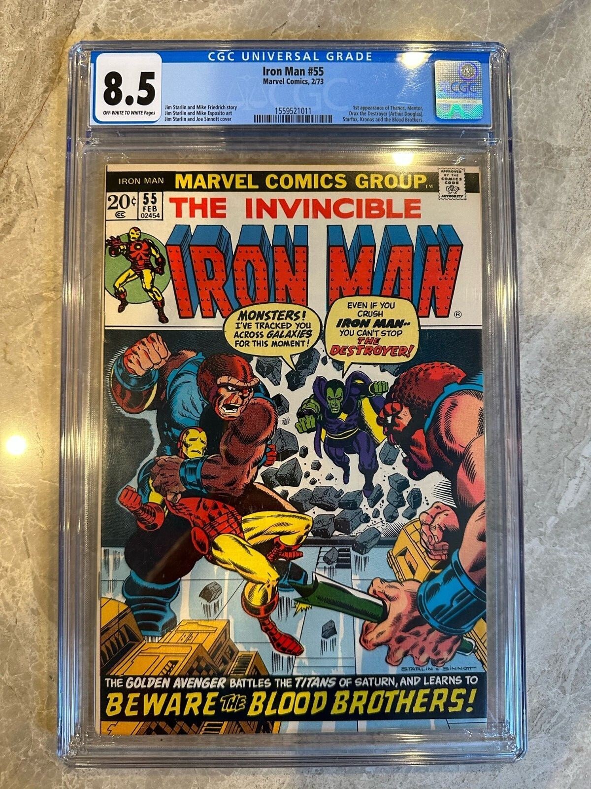 The Invincible Iron Man 55 CGC 8.5 | eBay