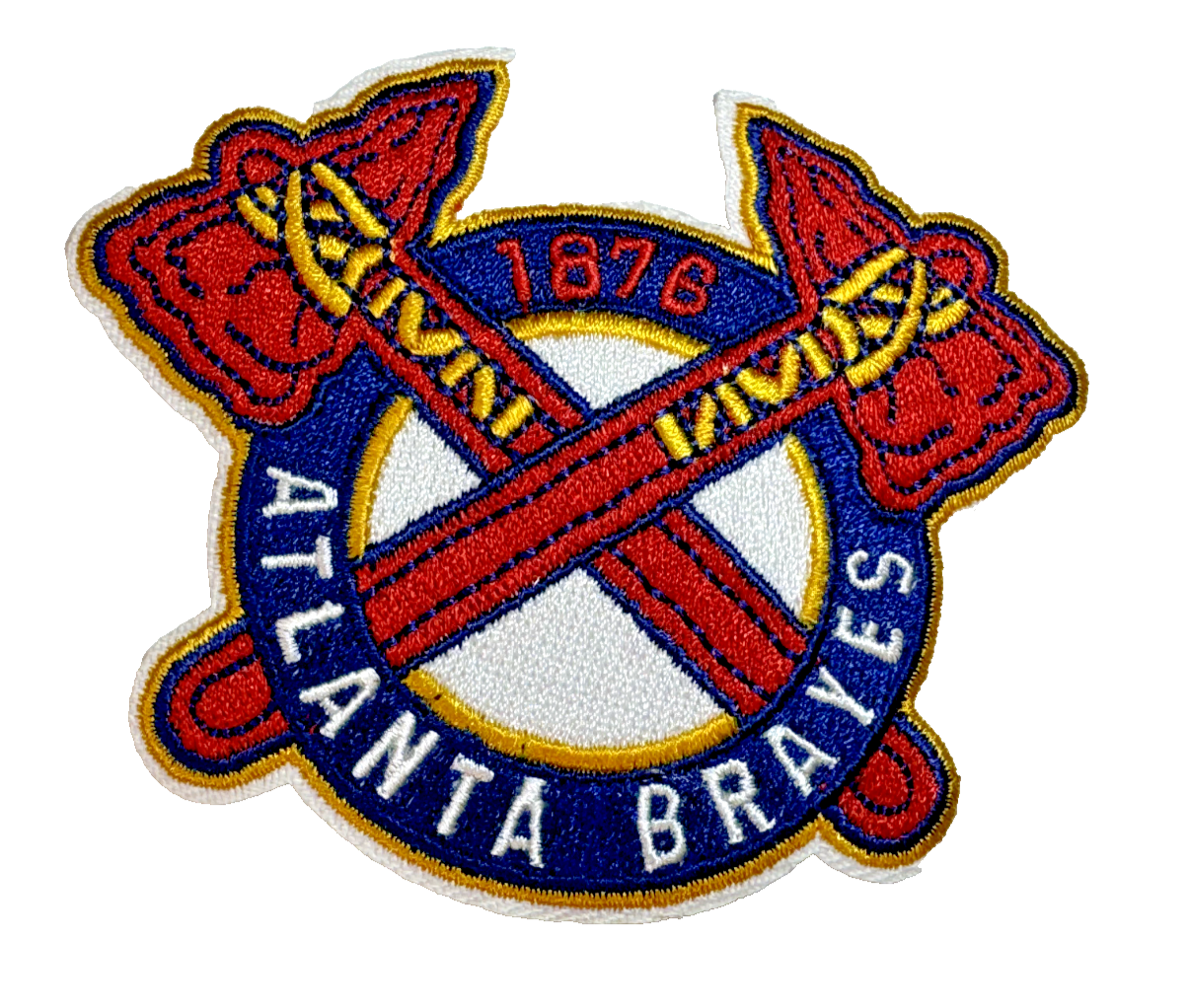 Atlanta Braves Tomahawks MLB Team Logo Embroidered 3in Iron / Sew-On ...