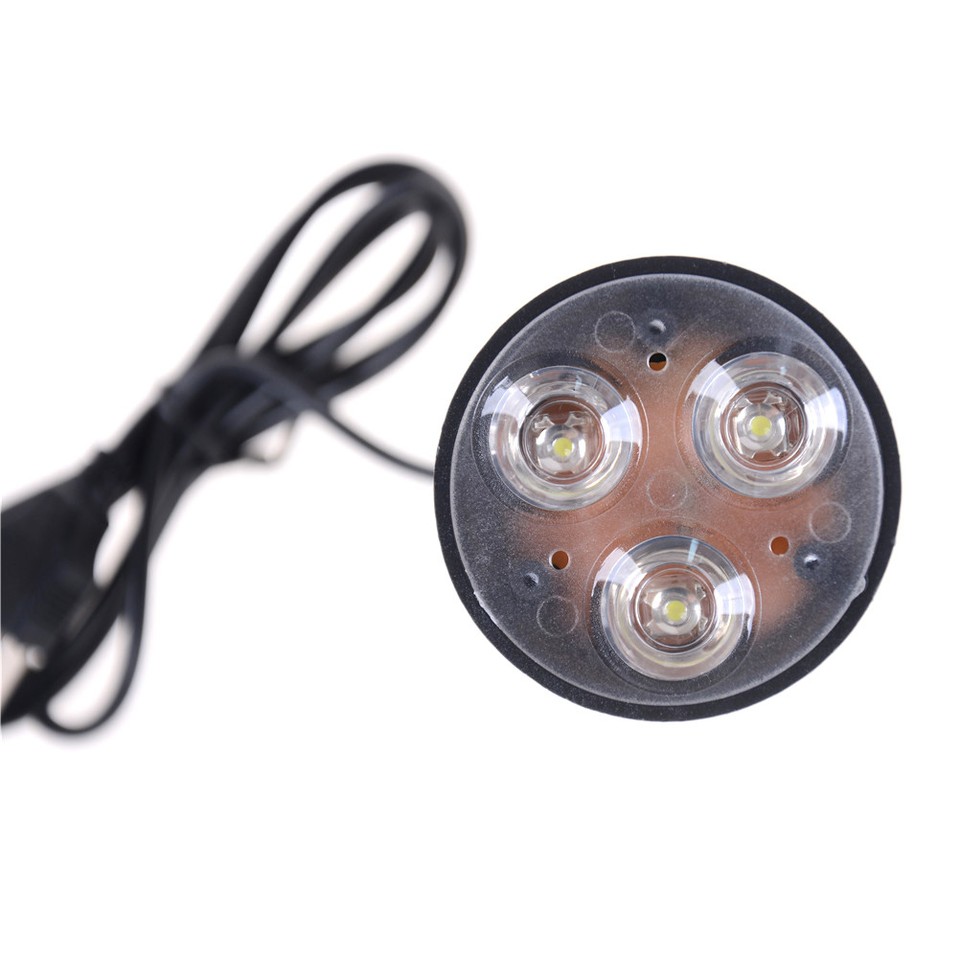 Flexible Super Bright 3 LED Clip On Spot USB Light Lamp For Laptop PY ...