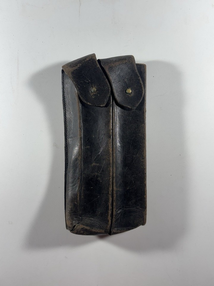 Lot of 7 Vintage Spanish Leather Submachine Gun Magazine Pouches | eBay