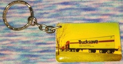 Vintage Trucksave Keychain *Near-Mint* Semi-truck Collectable Business ...