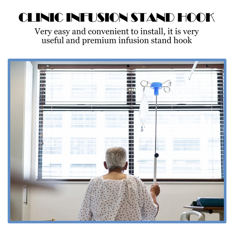 6 Pcs Vertical Infusion Stand Hooks Infusion Rack Hangers Infusion Rack ...