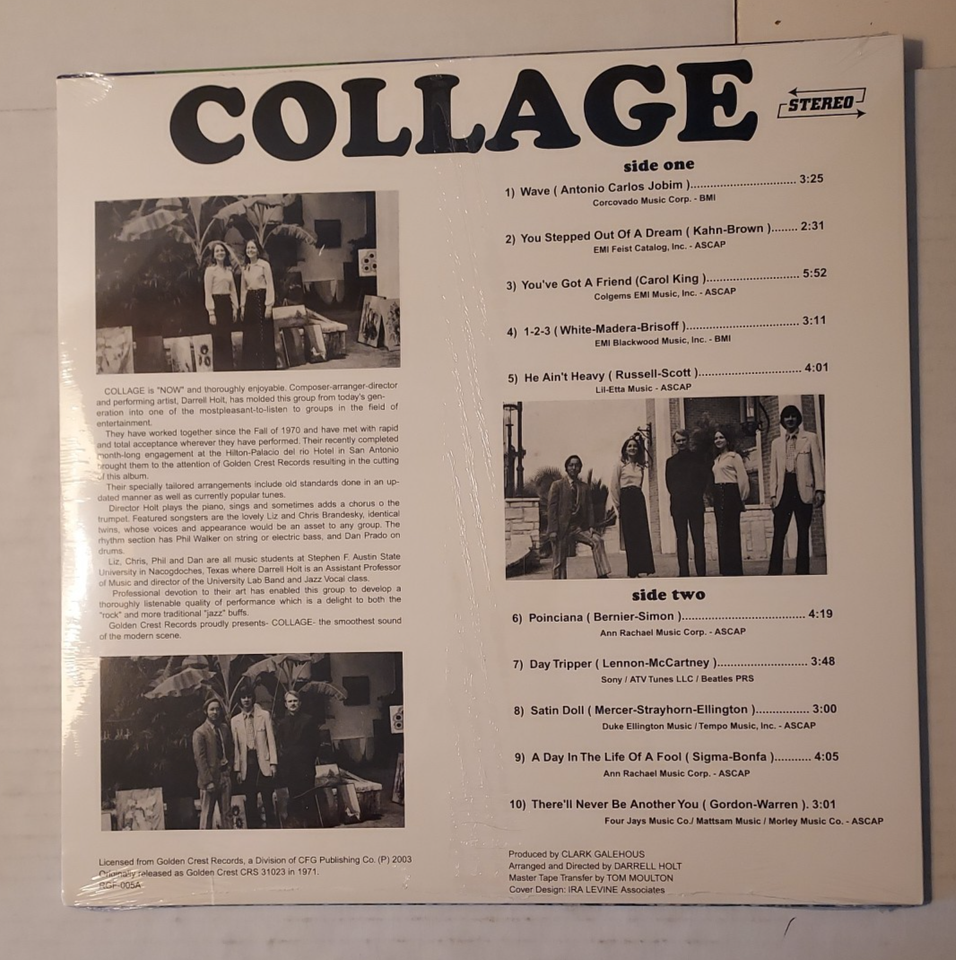 2003 SEALED LP "Collage" Gold Crest Records RGF-005A Stereo (RE) | eBay