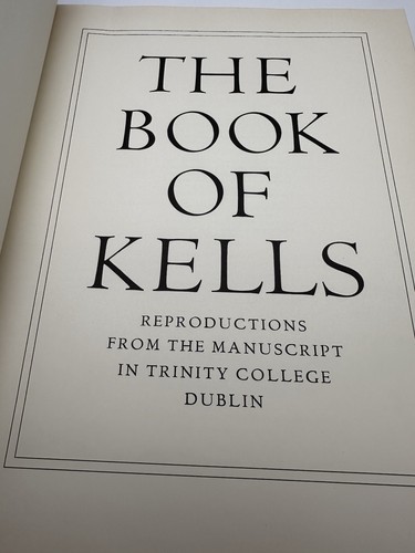 The Book of Kells - Francoise Henry 1977 Hardcover Study Manuscript | eBay