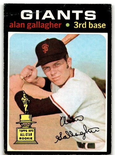 1971 Topps Alan Gallagher #224 San Francisco Giants VG-EX | eBay