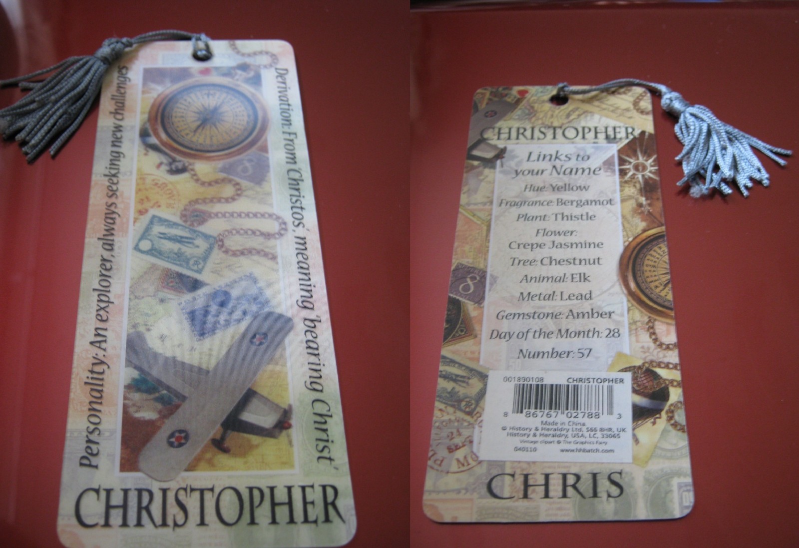 Bookmark with Name - Lovely 3D History & Heraldry Personalised 3D ...