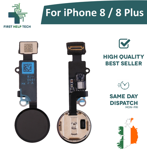 For iPhone 8 / iPhone 8 Plus Home Button Fingerprint Touch ID Flex ...