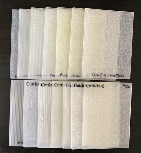 Embossing Folders Carta Bella Cuttlebug Elizabeth Crafts Kaisercraft 14 ...