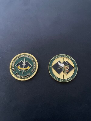 2 Commando Special Forces Alpha Company Gold Challenge Coin 2CDO ADF ...