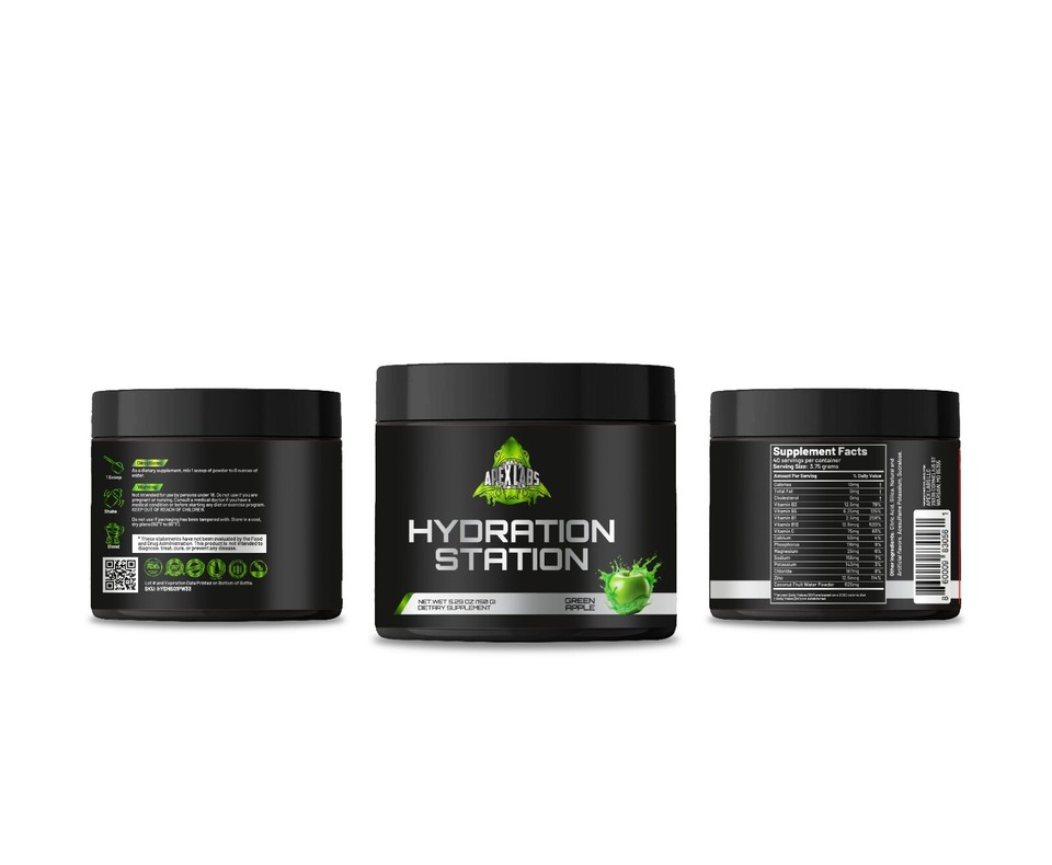 Apex Labs LLC Hydration Mix Electrolytes (40 Servings) Green Apple | eBay