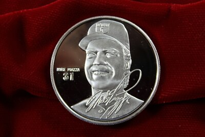 MIKE PIAZZA # 31 LIMITED EDITION 1 OZ SILVER COIN, 999+ SILVER, | eBay