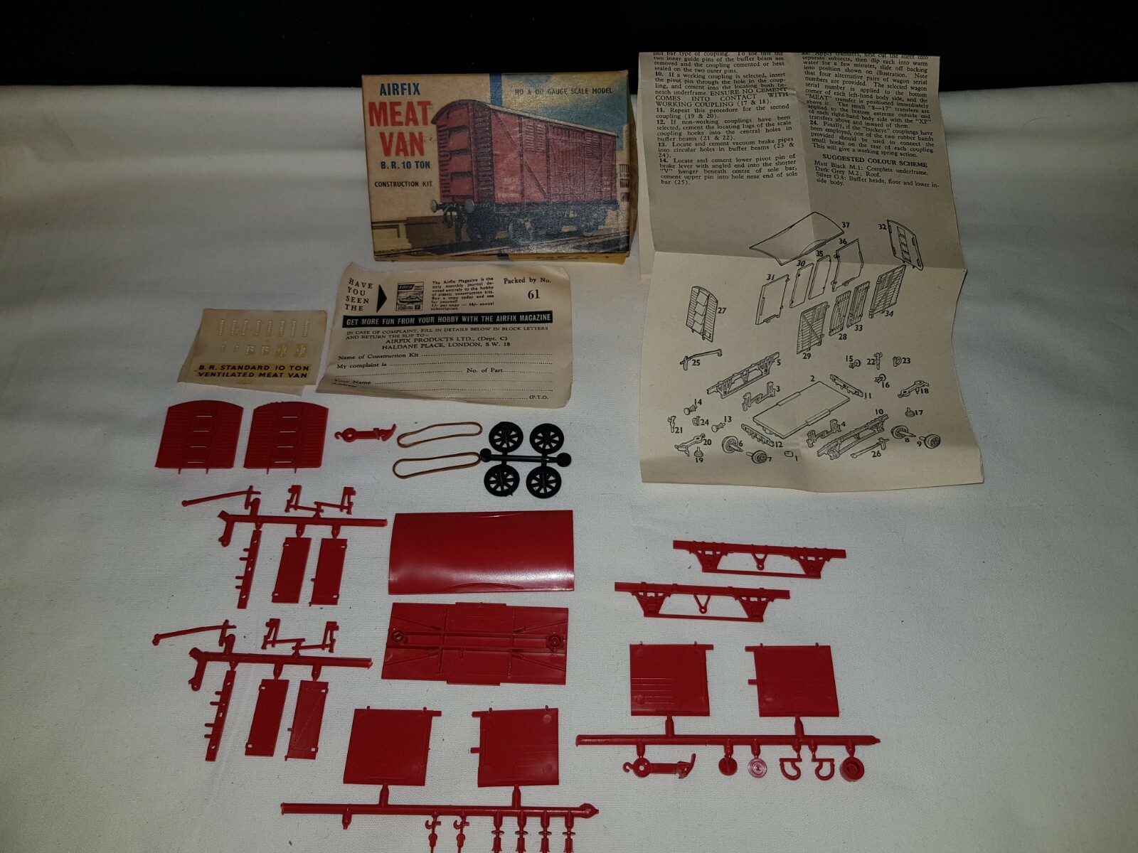 1960s Airfix Construction Kits Meat Van B.R.10 Ton | eBay UK