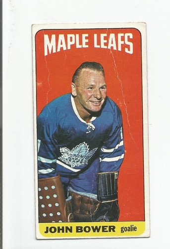 1964-65 JOHN BOWER TOPPS HOCKEY CARD #40 | eBay