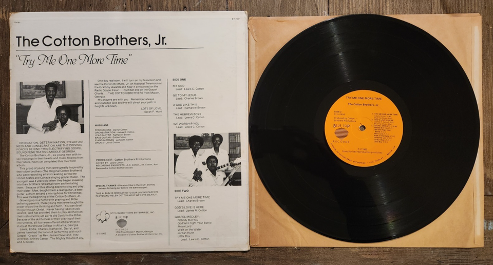 The Cotton Brothers Jr LP Try Me One More Time Gospel Mod Soul Macon GA ...