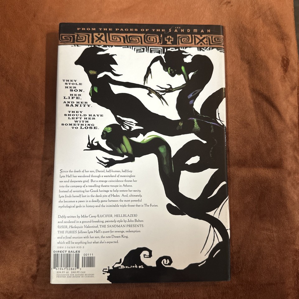 The Furies (DC Comics 2002) Mike Carey John Bolton -The Sandman First ...