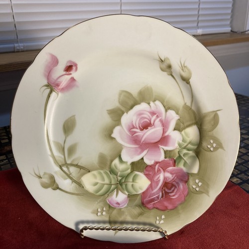 Vtg Lefton China Heritage Green Luncheon Plates 9.25" Lot of 2 Red ...