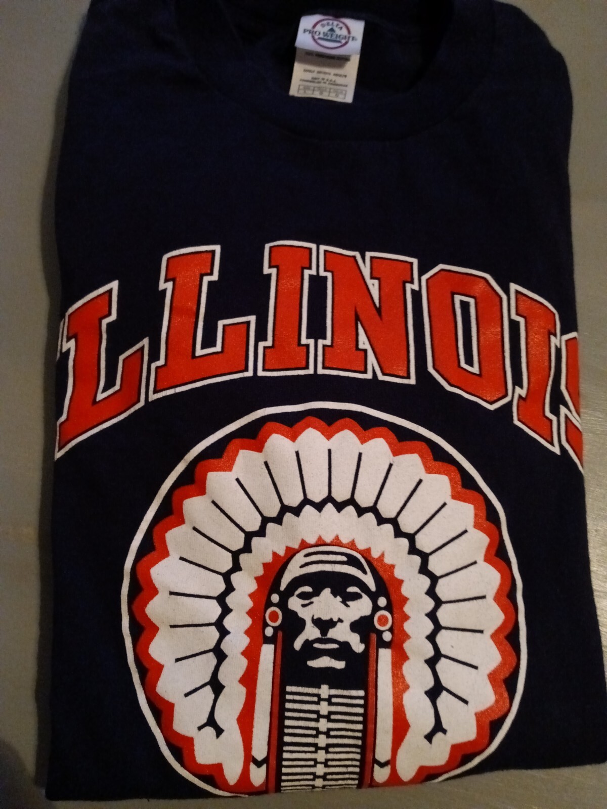 University of Illinois Shirt YOUTH Large BOYS Blue Long Sleeve Tshirt ...