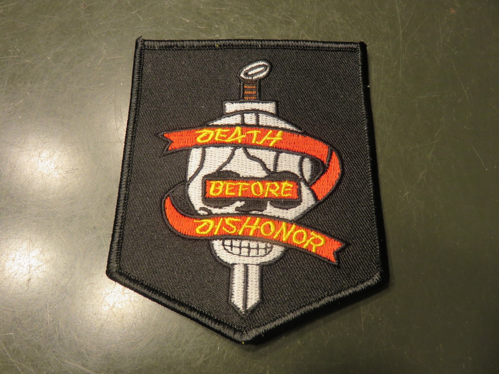 DEATH BEFORE DISHONOR PATCH - USMC Skull & Sword Shoulder Patch Harley Military | eBay