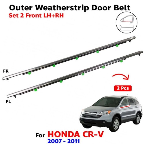 Fits Honda CR-V CRV SUV 2007-11 Weatherstrip Door Beltline Outer Front ...