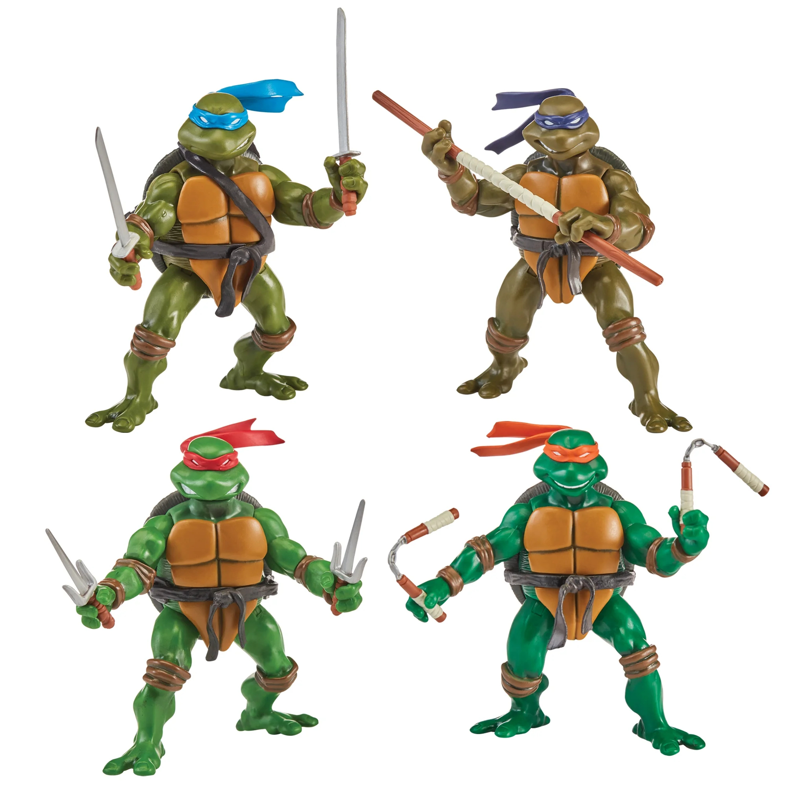 Teenage Mutant Ninja Turtles Classic 4" 2003 Turtles 4-Pack Figure ...