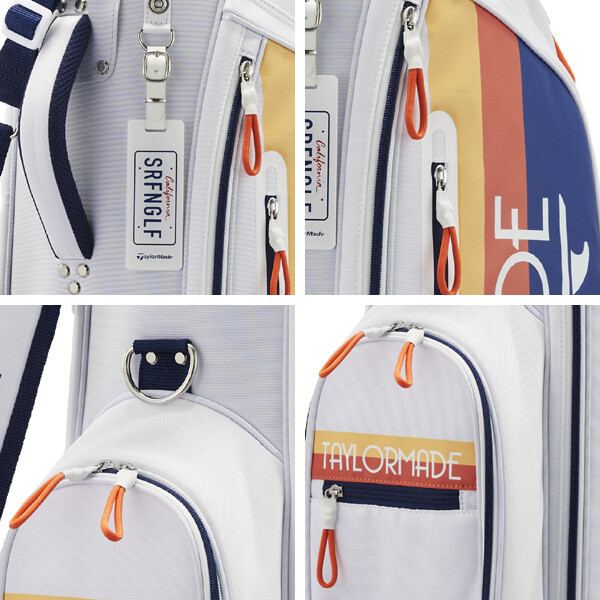 TaylorMade Golden State Golf Bag White/Turquoise Unisex 24SS UN076 | eBay