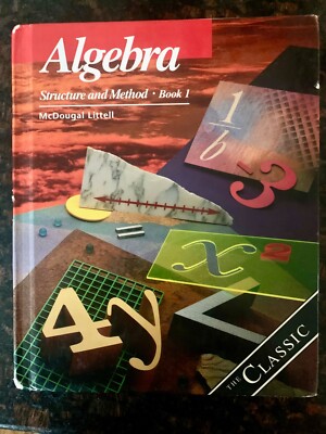 Algebra Structure and Method Book 1 Textbook 9780395977224| eBay